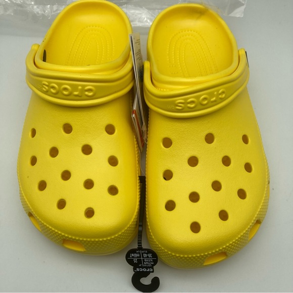 CROCS | Shoes | Crocs Classic Unisex Clogs Lemon Yellow M7w9 | Poshmark